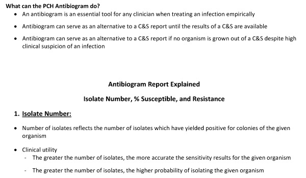 Paulding County Hospital 2018 Antibiogram Report | Paulding County Hospital